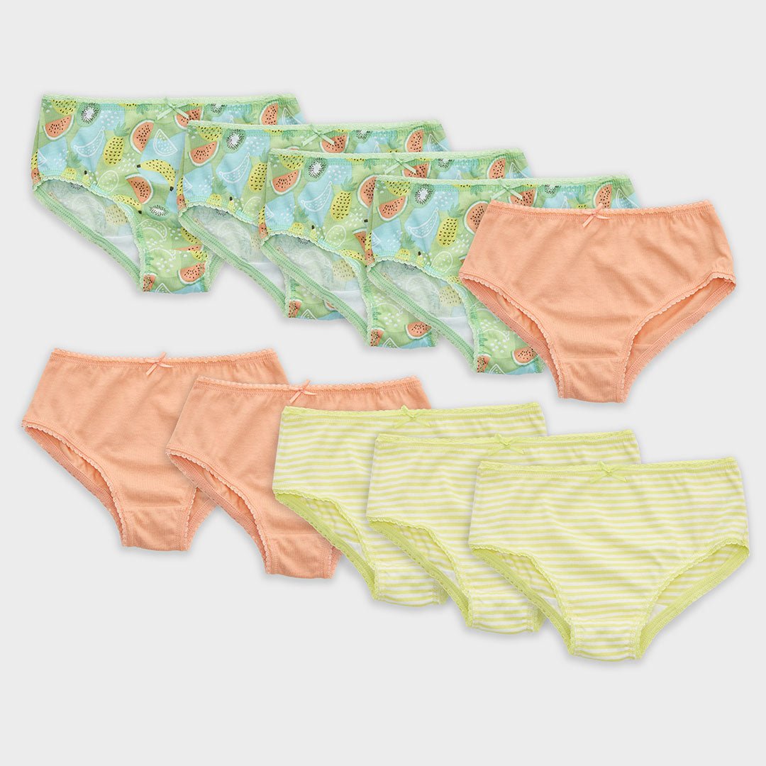 Girls 10 Pack Fruits Briefs – You Know Who's