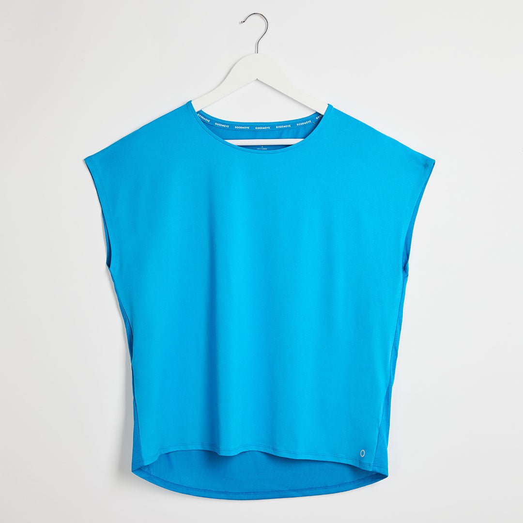 Ladies Bright Blue Gym Top – You Know Who's