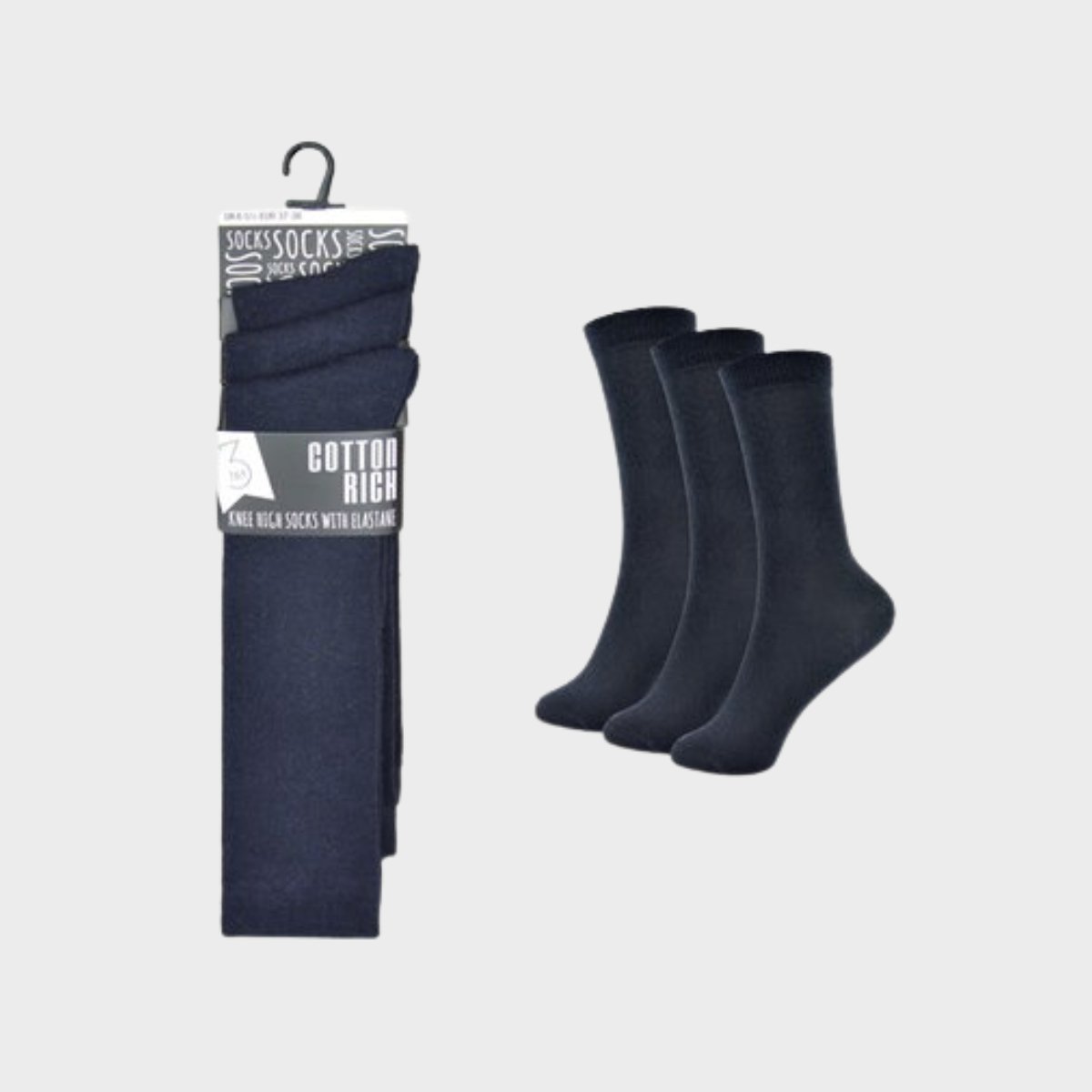 Boys navy knee high socks store
